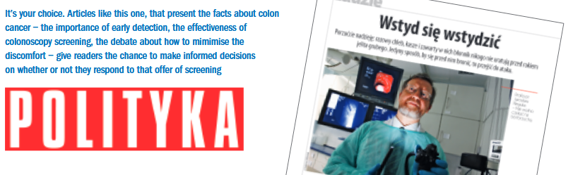 Polish reporter wins ESO award for coverage of colonoscopy screening ...